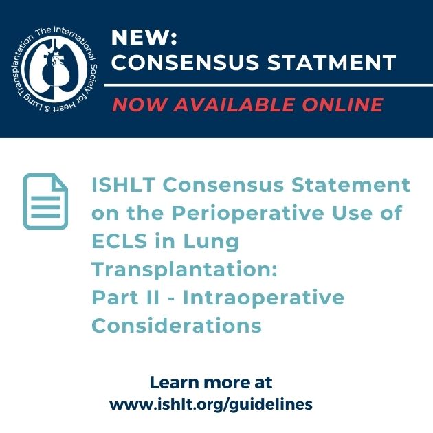 ISHLT Consensus Statement on the Perioperative Use of ECLS in Lung ...