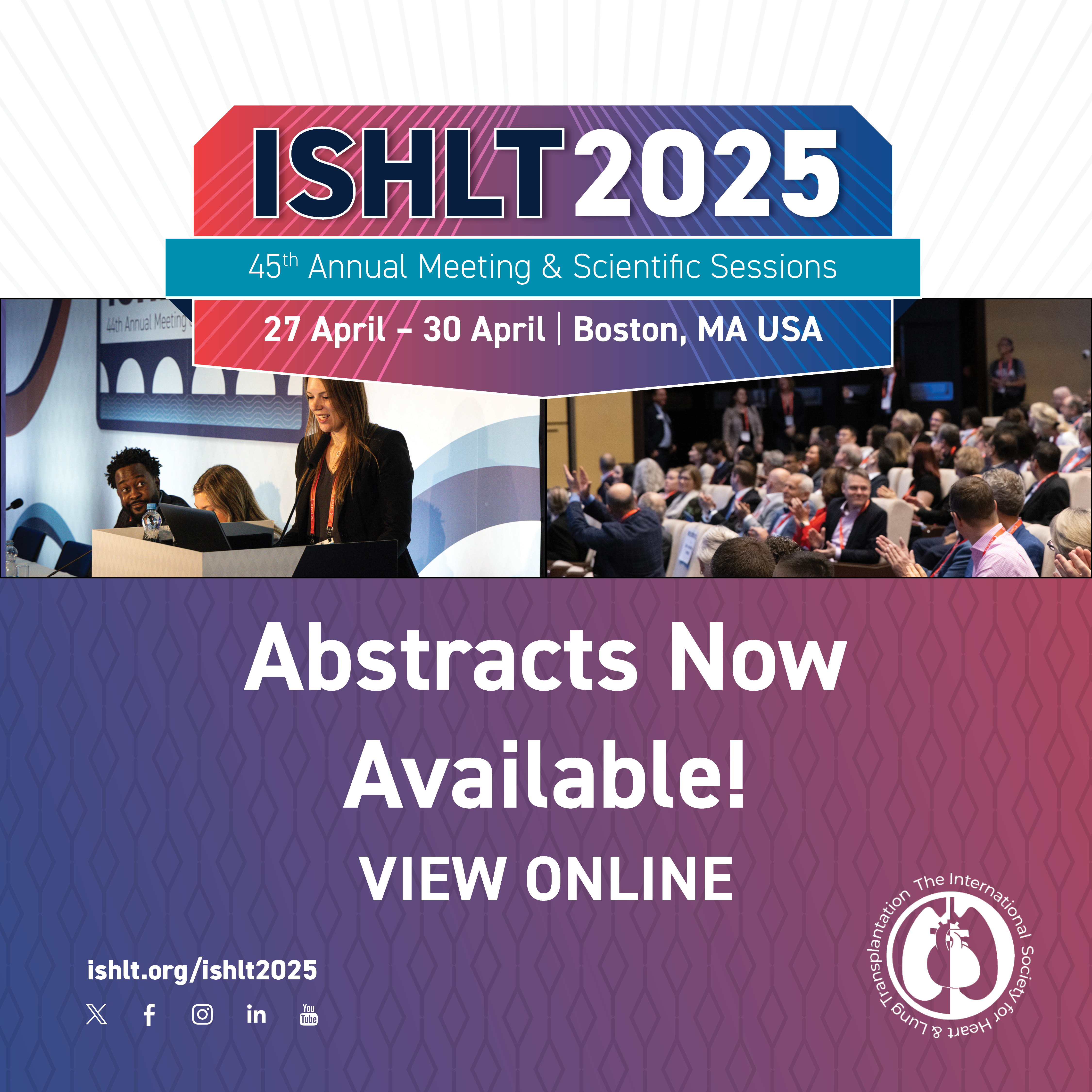 ISHLT2025 Abstracts Now Available | ISHLT